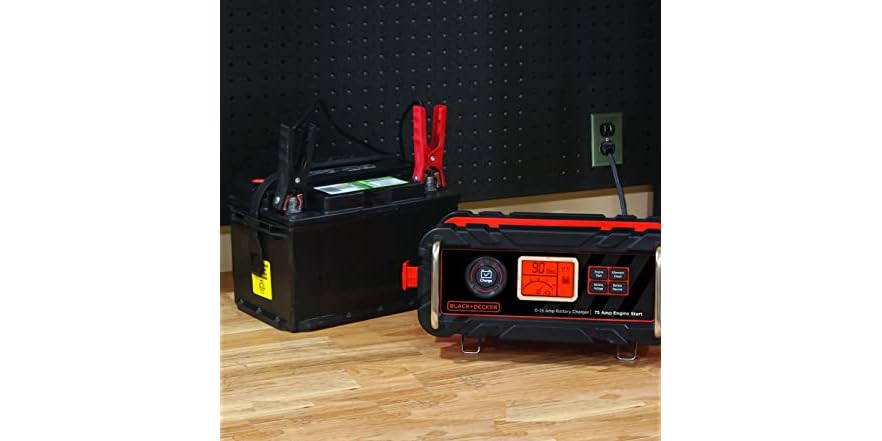 BLACK+DECKER 25amp/12V Bench Battery Charger