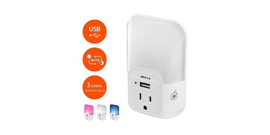 LED Color-Change Night Light (4-Pack)