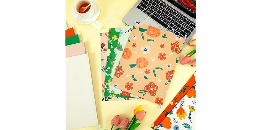 36 Pcs Floral File Folders