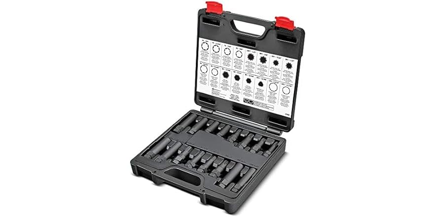 Powerbuilt 16Pc Locking Lug Nut Master Key Set
