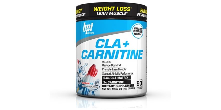 BPI Cla + Carnitine Weight Loss Supplement Powder