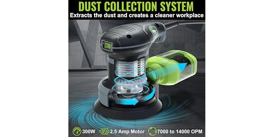 WORKPRO 5-Inch Random Orbit Sander
