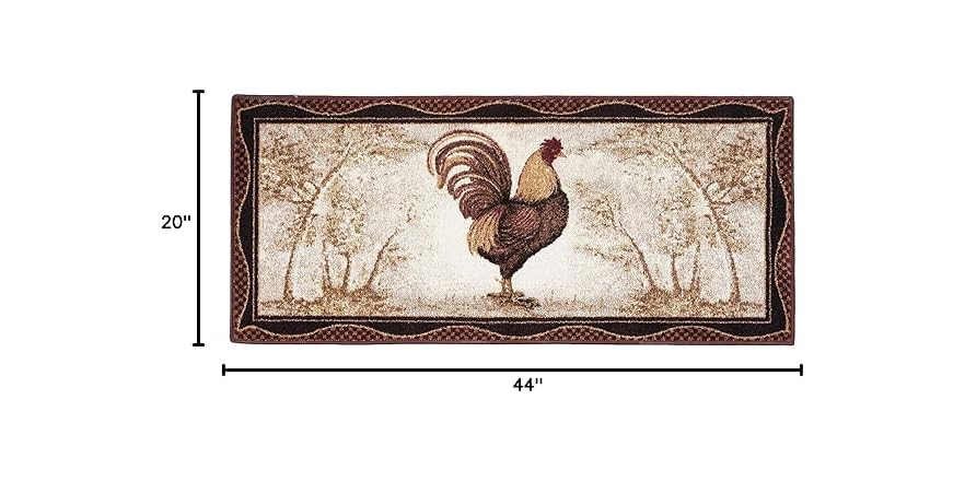 Brumlow Mills Tall Rooster Area Rug