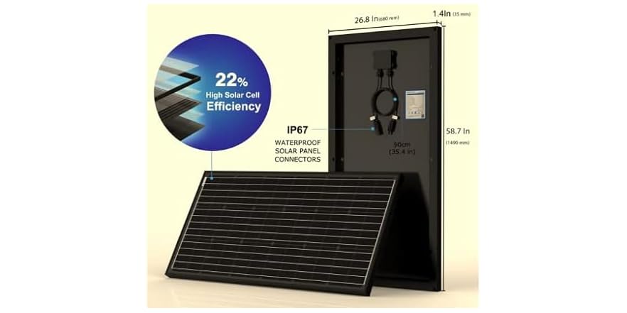 ACOPOWER 200W Mono Solar Panel Kit