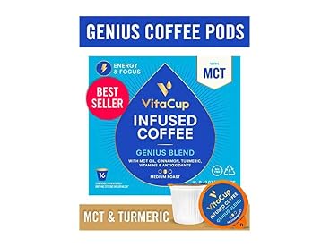 VitaCup Genius Blend Coffee Pods, 16-Count