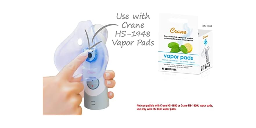 Crane Warm and Cool Mist Steam Inhaler