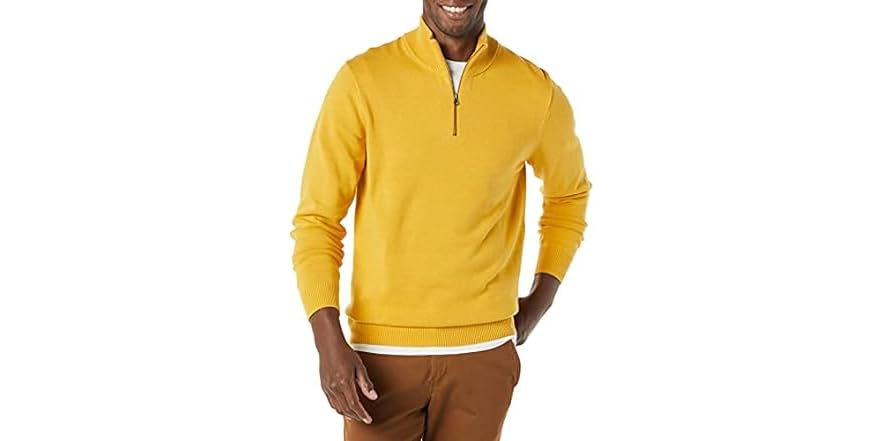 Amazon Essentials Men's 1/4 Zip Sweater