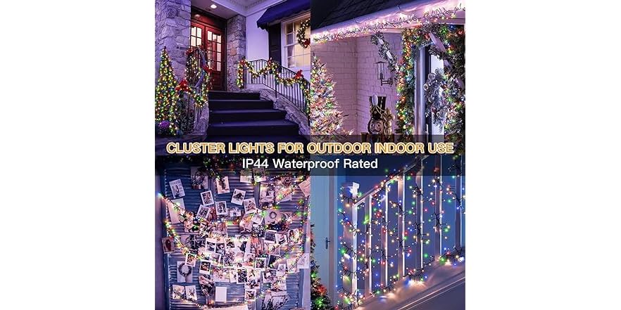 Outdoor Cluster Lights - 1000 LED 50 Ft