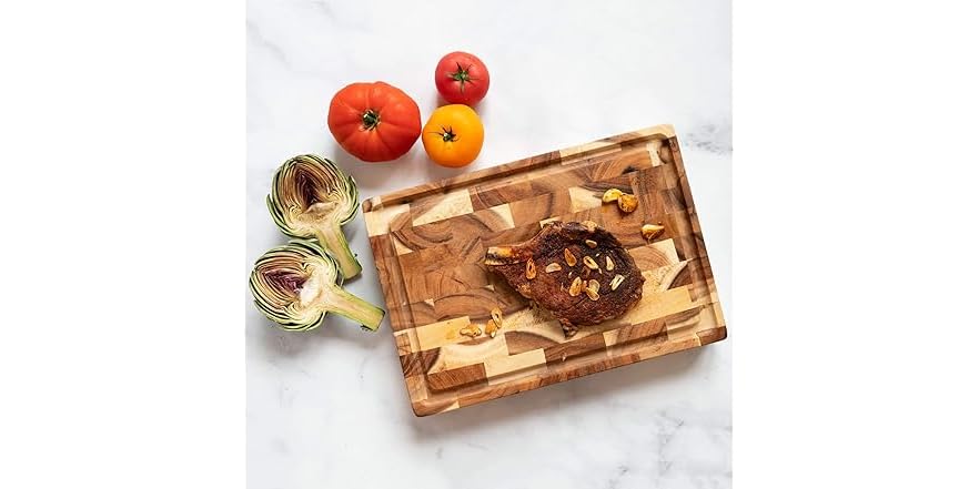 Thirteen Chefs Acacia Large Wood Cutting Board