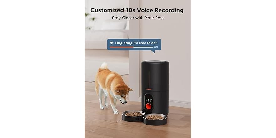WOPET Automatic Feeder for Two Pets