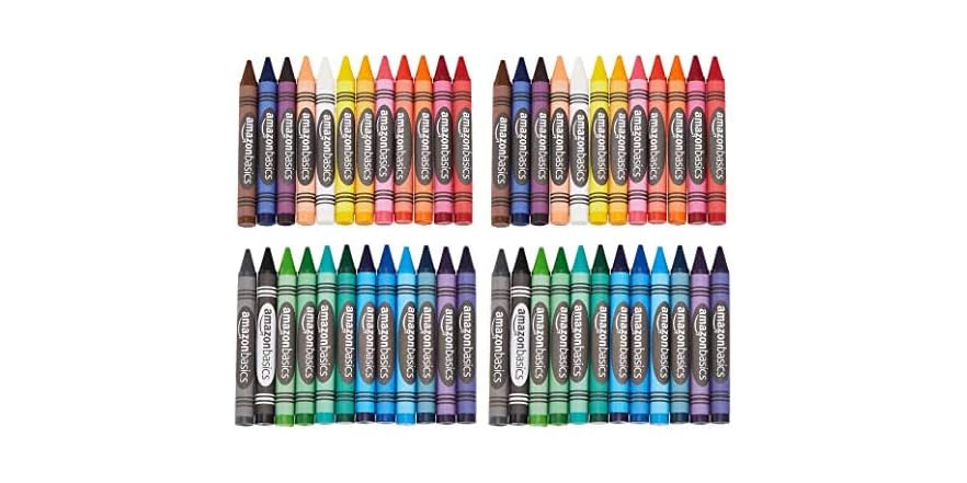 Amazon Basics Jumbo Crayons