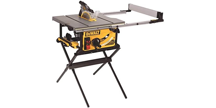 DEWALT 10" Table Saw with Scissor Stand
