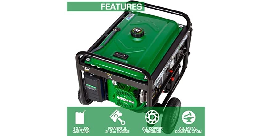 DuroMax XP4850EH 4850W Dual Fuel Generator