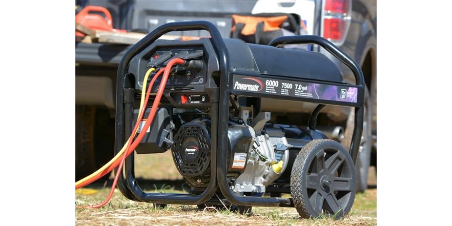 Powermate Portable Generator with Manual Start, 6000-watt