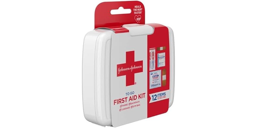 Johnson & Johnson First Aid To Go Kit 12pk