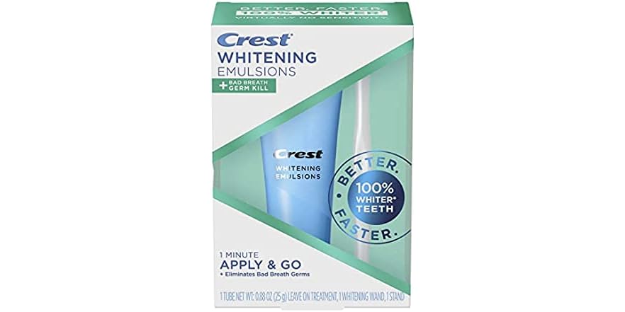 Crest Whitening Emulsions + Bad Breath