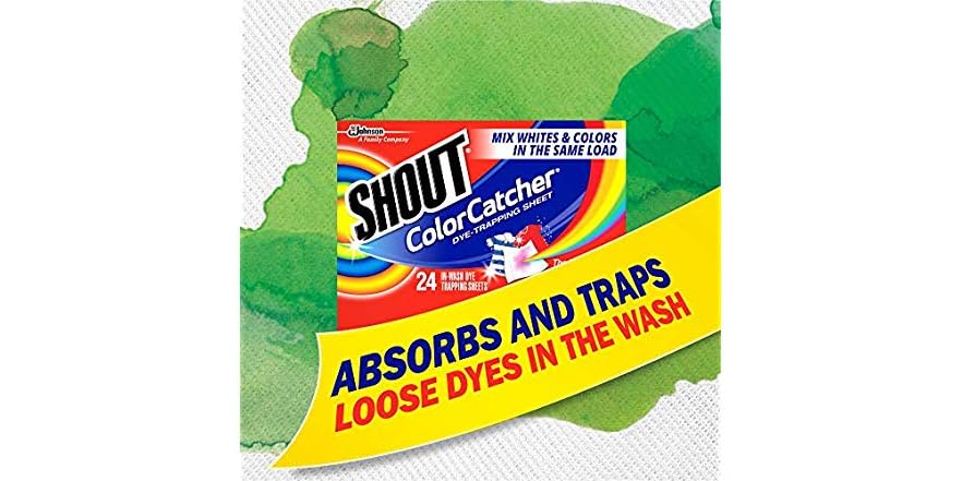 Shout Shout Color Catcher Dye Trapping Sheets, 72.0 Coun