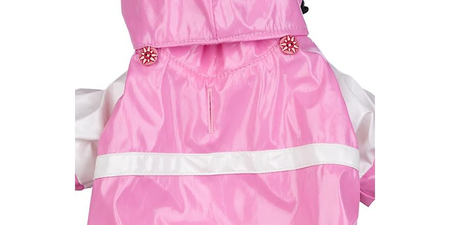 Pink & White Two-Tone Raincoat