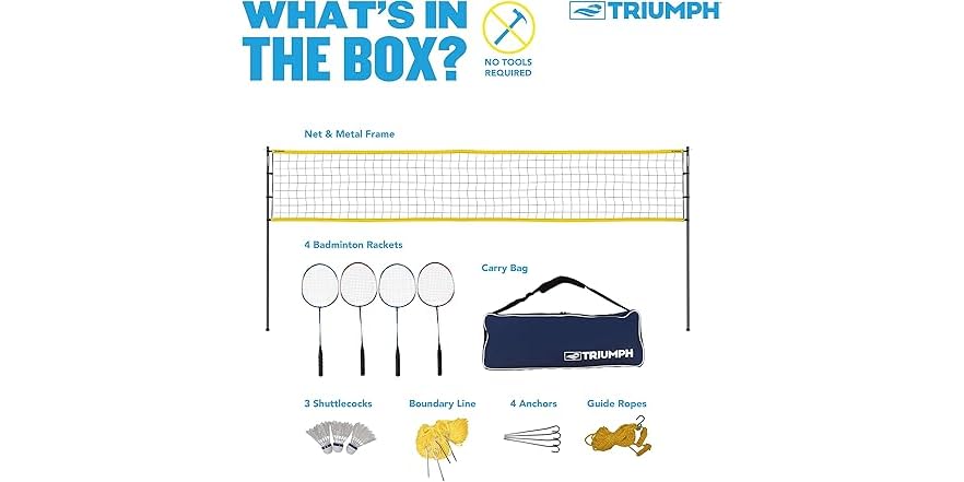 Triumph Competition Badminton Set