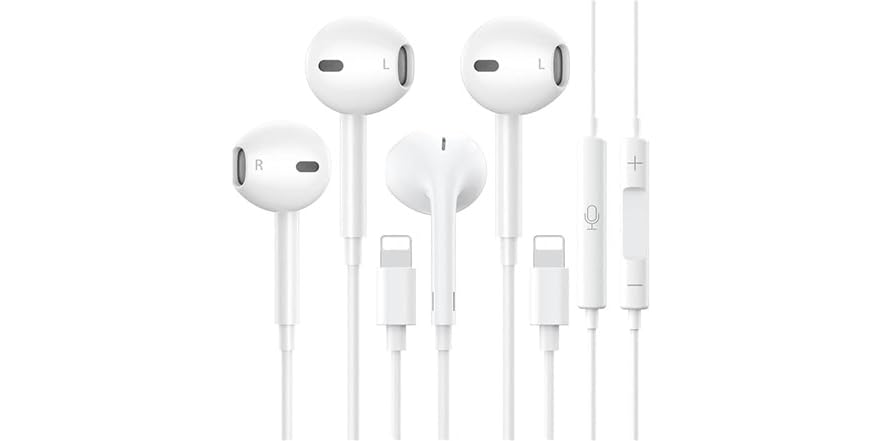 2-PK Ear Pods Compatible with iPhone