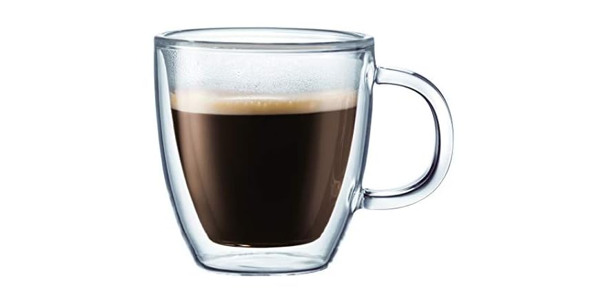 Bodum Bistro Double Wall Insulated Glass Mug