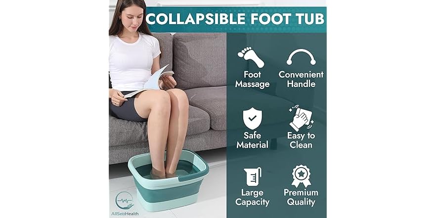 Collapsible Foot Bath – Advanced Foot Soaking Tub