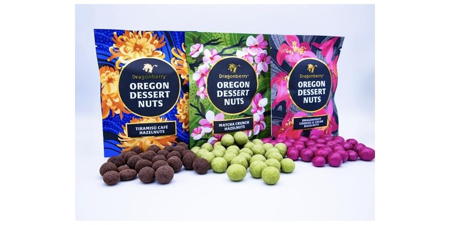 (8 Pack) Dragonberry Oregon Dessert Nuts- Variety