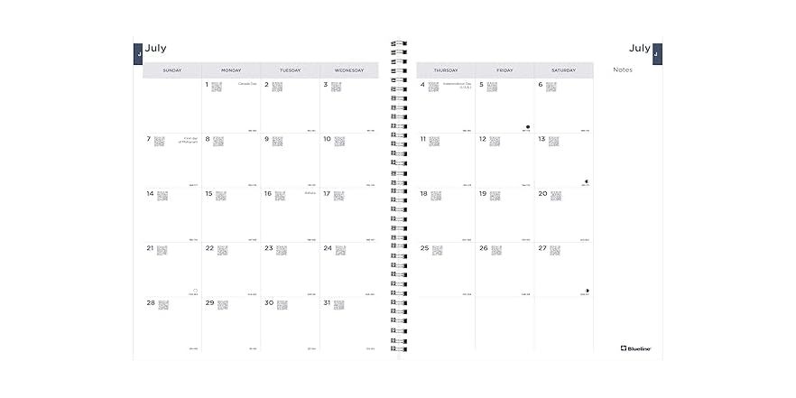 Academic Monthly Planner, July 2024 to August 2025