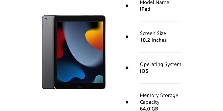 Apple IPAD.9-64GB-SPACEGRAY Apple iPad 9 64GB Space Gray W (Open Box)