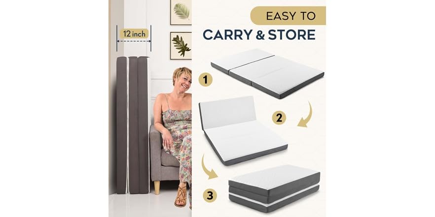 Contour Comfort 4" Trifold Mattress