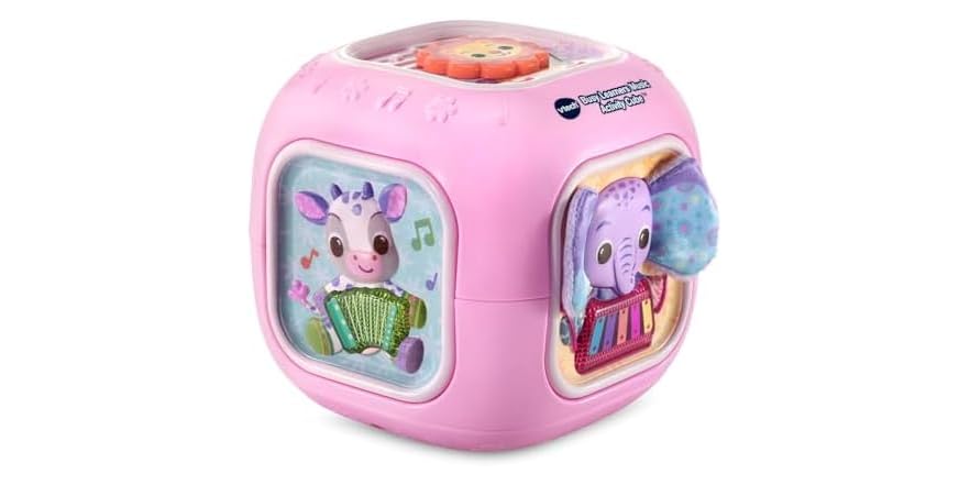 VTech Baby Busy Learners Music Activity Cube, Pink