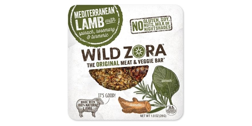 Wild Zora Meat and Veggie Bars, 14 Pack