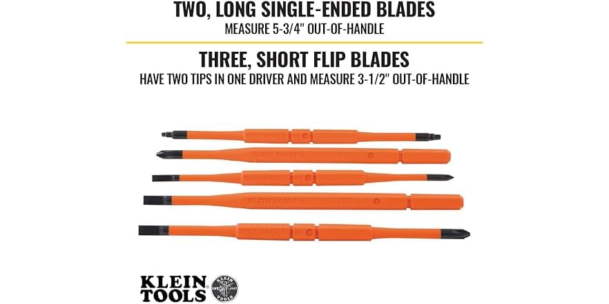 Klein Tools 32288 Insulated 8-in-1 Screwdriver Set