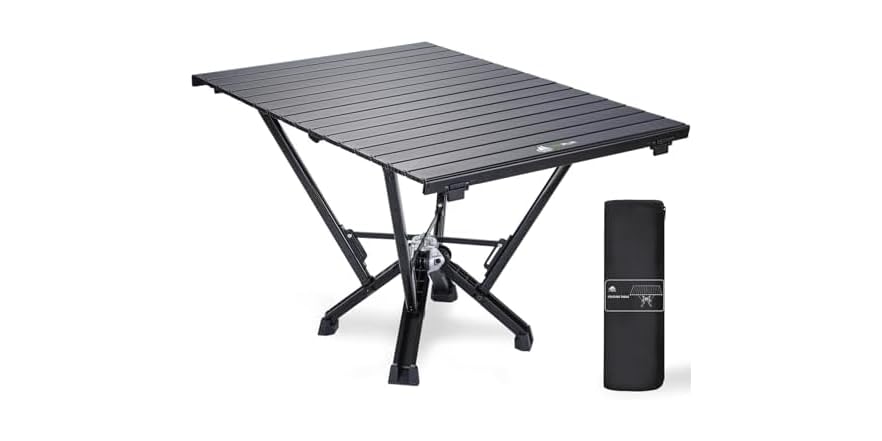 MTRVR Metal Heatproof Folding Camp Table