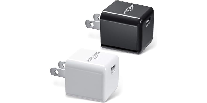 (2 Pack) SKEJER 20W PD USB-C Fast Wall Chargers