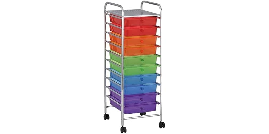 ECR4Kids 10-Drawer Mobile Organizer