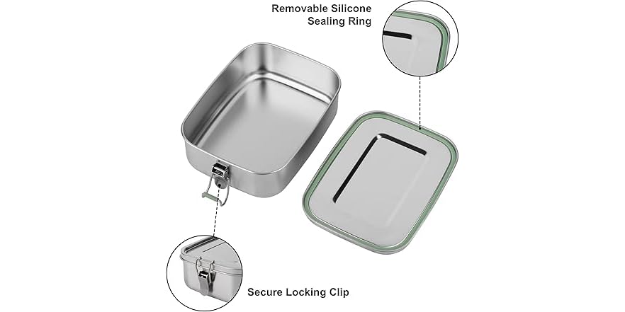 Arora Stainless Steel Lunch Box - 800ml, Eco