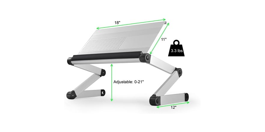 Executive Adjustable Aluminum Lap Desk