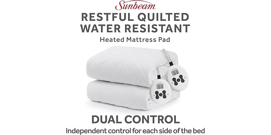 Sunbeam Water Resistant Mattress Pad