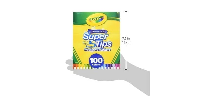 Crayola Super Tips Marker Set (100ct)