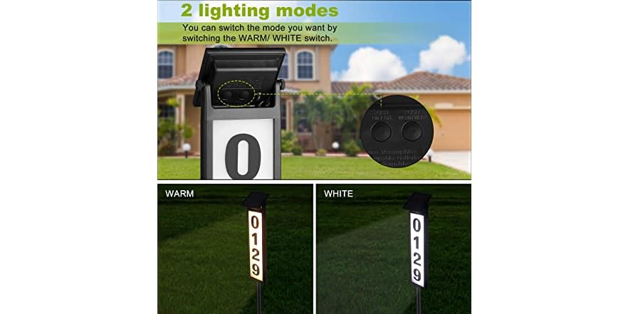 Light Up Address Plaques for House