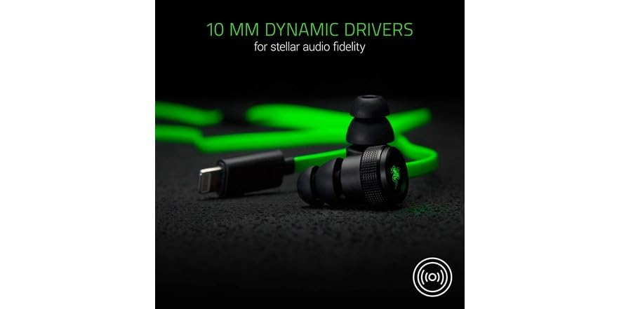 Razer Hammerhead Wired Headphones w/Built-in DAC - Lightning Connector