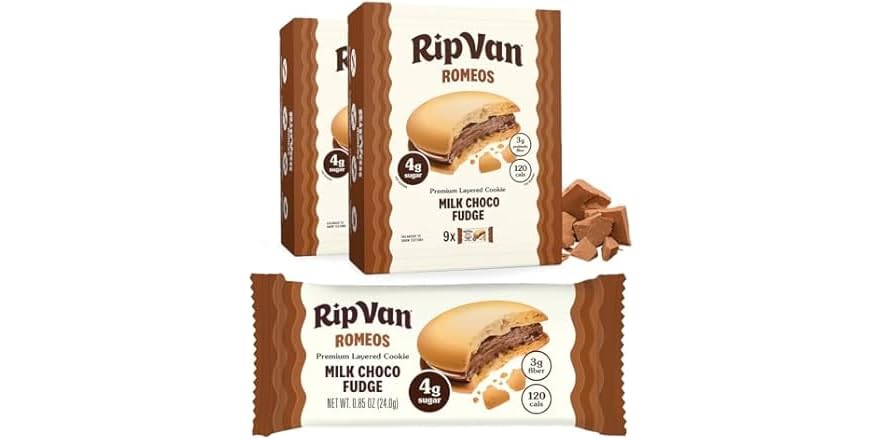 (36pk) Rip Van Milk Chocolate Fudge Romeos