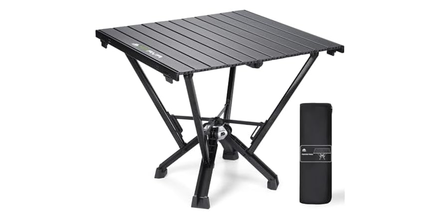 MTRVR Metal Heatproof Folding Camp Table