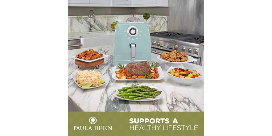 Paula Deen 8.5QT Large Air Fryer, Pick Color (Open Box)