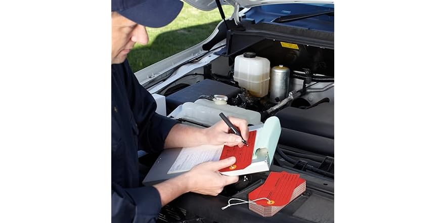 200 Pack Out of Service Tags With Wire