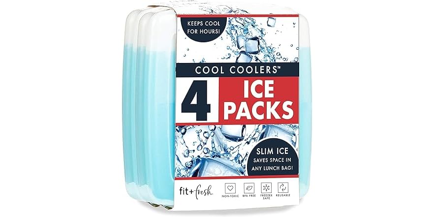 Fit & Fresh Cool Coolers 4pk Slim