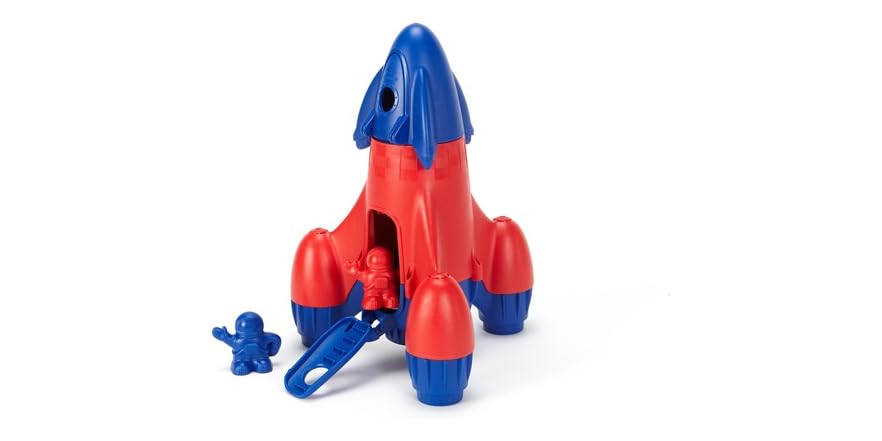 Green Toys Rocket with Blue Top