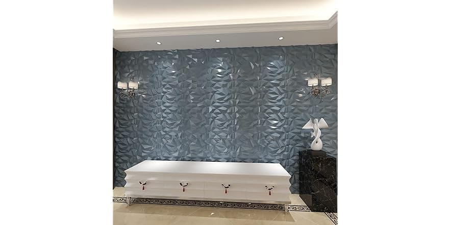 Art3d PVC 3D Diamond Wall Panel Jagged
