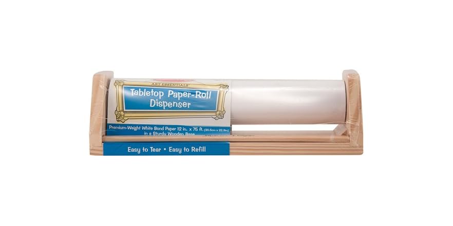 Wooden Tabletop Paper Roll Dispenser